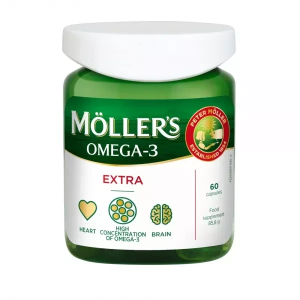 MOLLER`S Omega-3 Extra kaps. N60 - InternetineVaistine.lt
