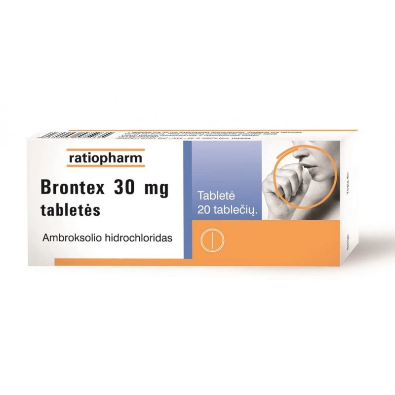BRONTEX 30MG TAB. N20 - InternetineVaistine.lt