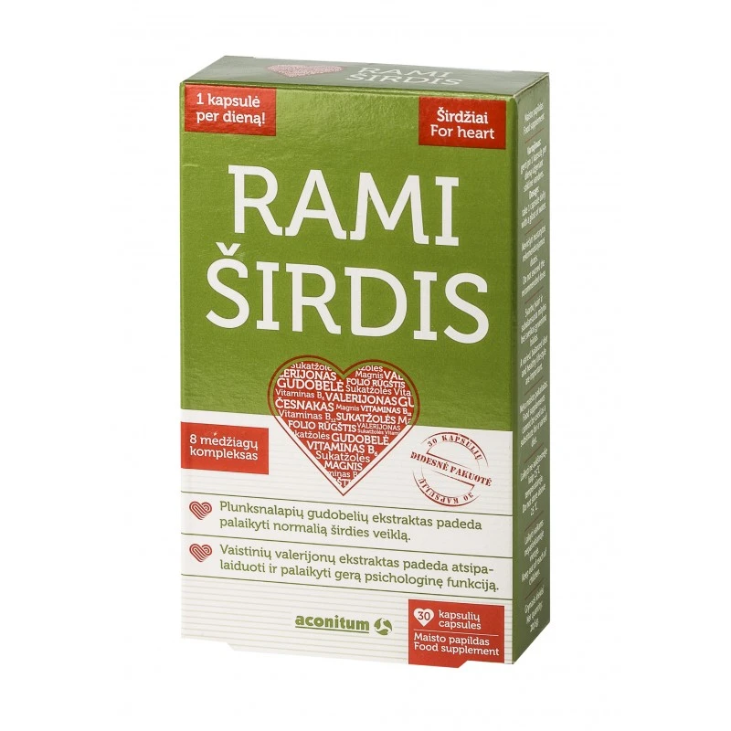ACONITUM RAMI ŠIRDIS cholesterolio balansui kaps. N30 ...