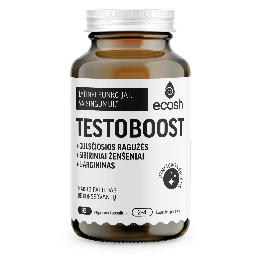 ECOSH Testoboost, 90 kapsulių - InternetineVaistine.lt