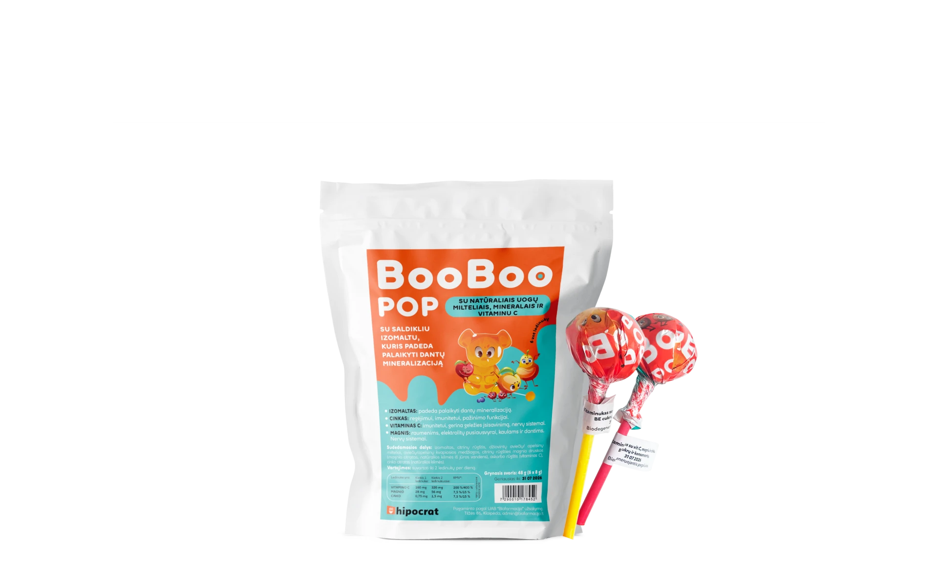 BIOFARMACIJA BOOBOO POP ledinukai N6 - InternetineVaistine.lt