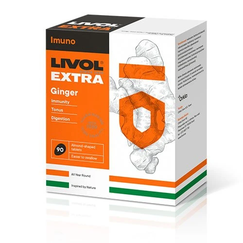 LIVOL Extra Ginger tab. N90 - InternetineVaistine.lt