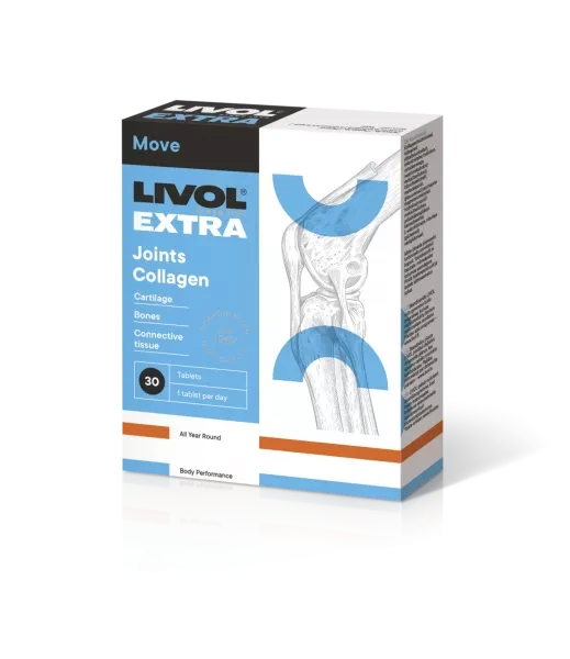 LIVOL EXTRA JOINTS COLLAGEN tab. N30 - InternetineVaistine.lt